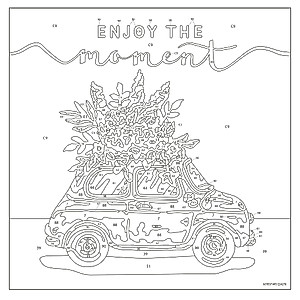 Ravensburger CreArt Enjoy The Moment Paint by Numbers Kit for Adults - Painting Arts and Crafts for Ages 12 and Up