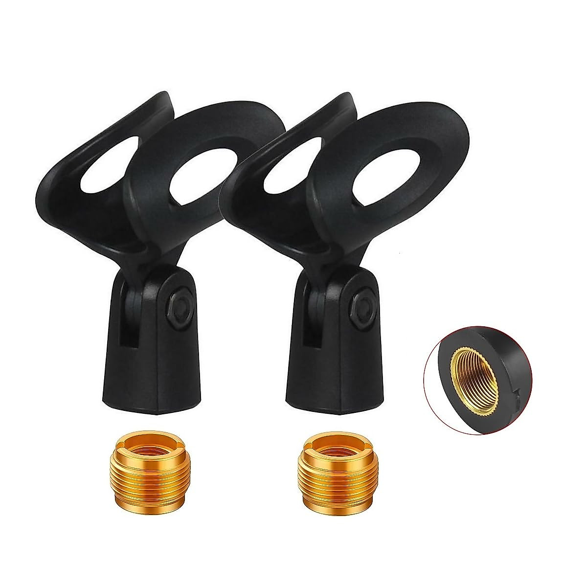 Bolymic Microphone Clamp Mic Clip Holder for Sennheiser e825, e835, e840, e845, e855