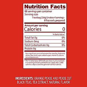 Luzianne Cold Brew Tea for Iced Tea (Pack of 4) 4.35 oz Size - That's 88 Tea Bags Total!