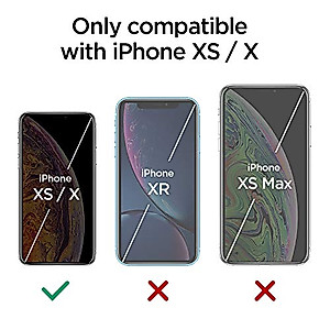Spigen Tempered Glass Screen Protector [GlasTR EZ FIT] Designed for iPhone XS/iPhone X - Sensor Protection / 2 Pack