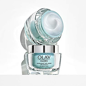Face Mask Gel by Olay Masks, Overnight Facial Moisturizer with Vitamin E and Hyaluronic Acid for Hydrating Skin, 1.7 Fl Ounce