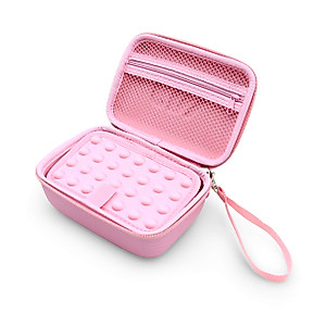 CASEMATIX Clipper Guard Holder with 12 Clipper Blade Case Slots Compatible with Oster Clippers, Andis Clipper Blades, BaBylissPRO Blades, Wahl Blades with Metal Blade Holder Top Pocket - Case Only