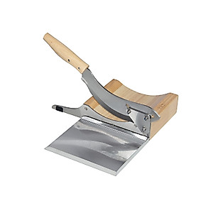 huyear Manual Chinese Medicine Slicer Stainless Steel Herb Medicine Slicer, Adjustable Thickness Herb Cutter with Tray Sharpener for Panax Quinquefolius Beef Jerky Dried Vegetable Nougat