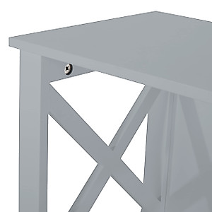 Rustic Bathroom Storage Cabinet with 2 Drawers, White