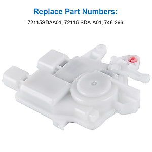 FAERSI Door Lock Actuator Right Passenger Side Replacement for 2003-2007 Honda Accord, 2004-2008 Acura TL, 2004-2008 Acura TSX, 2006-2011 Honda Ridgeline Replaces 72115SDAA01, 72115-SDA-A01