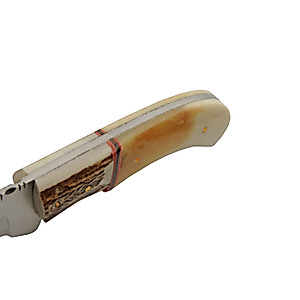 Venison Stainless Steel Blade Bone/Stag Handle 8.75 inch Hunting Knife