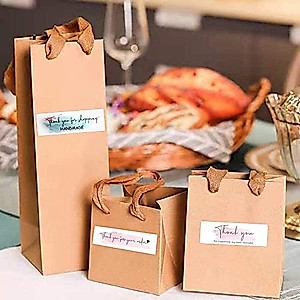 Thank You Rectangular Sticker Roll, White Thank You Label Stickers, 360 Pcs 3 x 1 inch Unique Designed Labels for Envelope Packaging Bags and Handmade Products by HubHnb