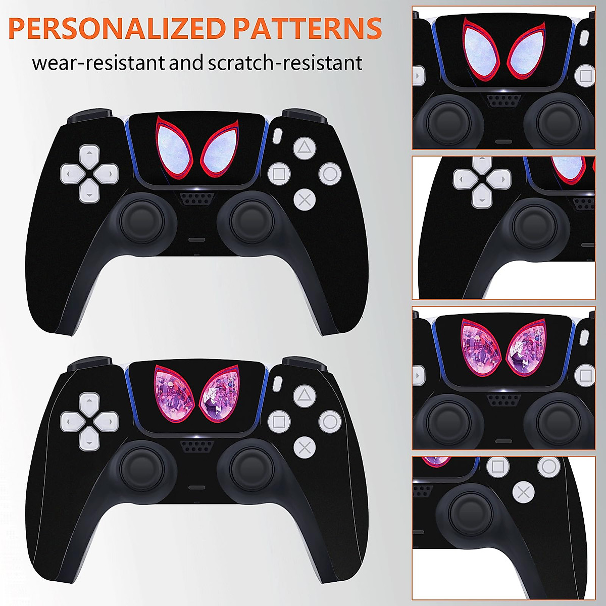 PS5 Accessories, PS5 Skins for Console and Controller, Anime Cover, Durable, Scratch Resistant, Bubble-Free - Vinyl Sticker for Playstation 5 Disc Version CD-ROM (Eyes)