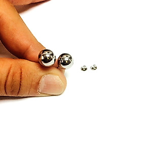 10K Yellow Gold Ball Stud Earrings, 10mm