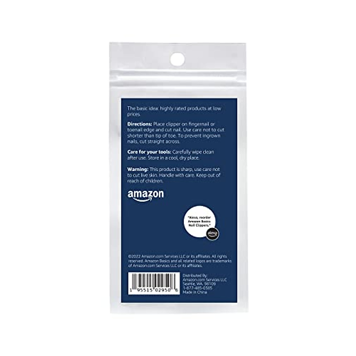 Amazon Basics Nail Clippers 2-Pack