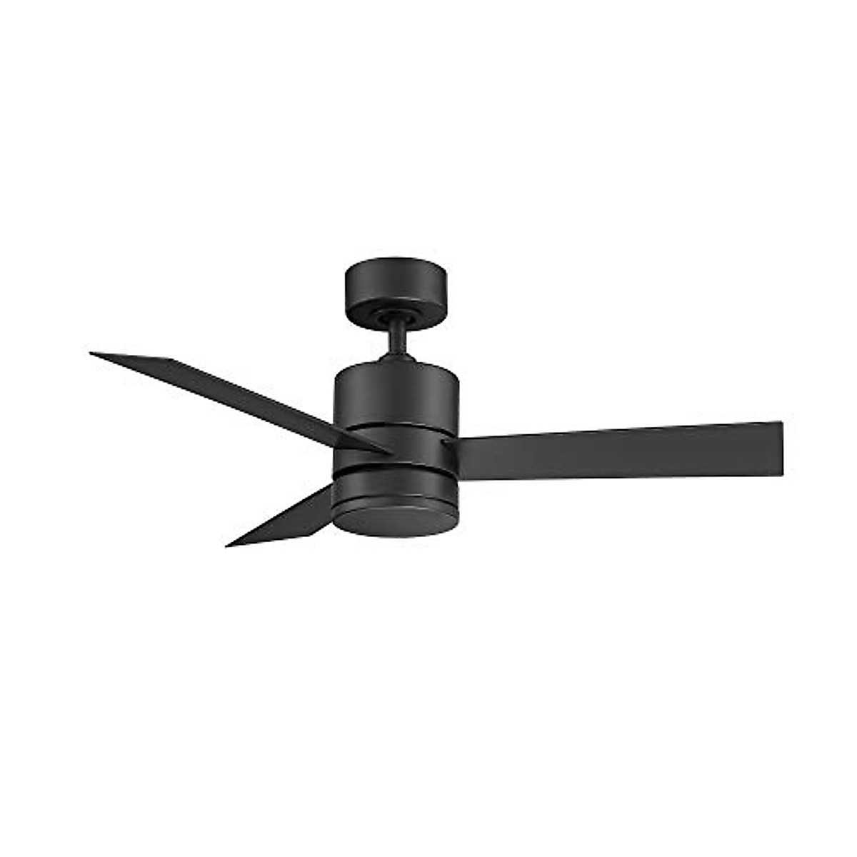 Axis Smart Indoor and Outdoor 3-Blade Ceiling Fan 44in Matte Black with 3000K LED Light Kit and Remote Control works with Alexa, Google Assistant, Samsung Things, and iOS or Android App