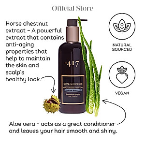 -417 Dead Sea Cosmetics Replenishing Moisture Mineral Shampoo - Cleansing & Nourishing - Perfect Solution For Beautiful Healthy Hair - with Aloe Vera & Sweet Almond Oil 11.83 fl oz.