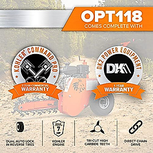 DK2 18-Inch 7 HP 208 cc Trencher