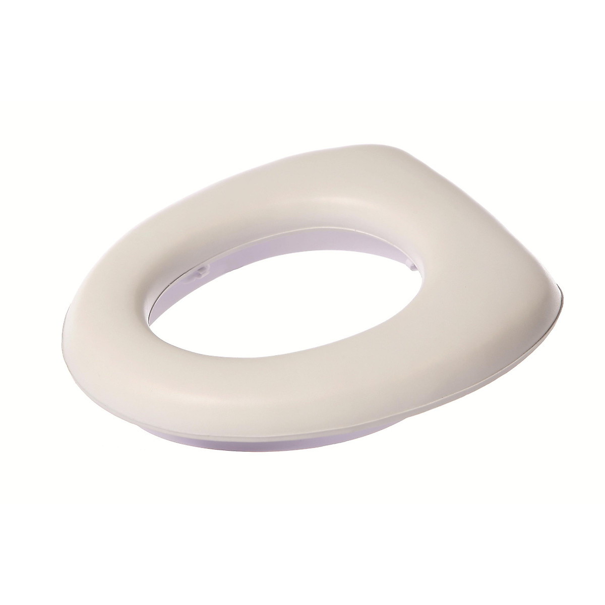 Dreambaby Soft Touch Potty Seat - Comfortable Padded Seat - With High Base Underneath for Secure Positioning - Fit Most Standard Toilets - White - Model L604