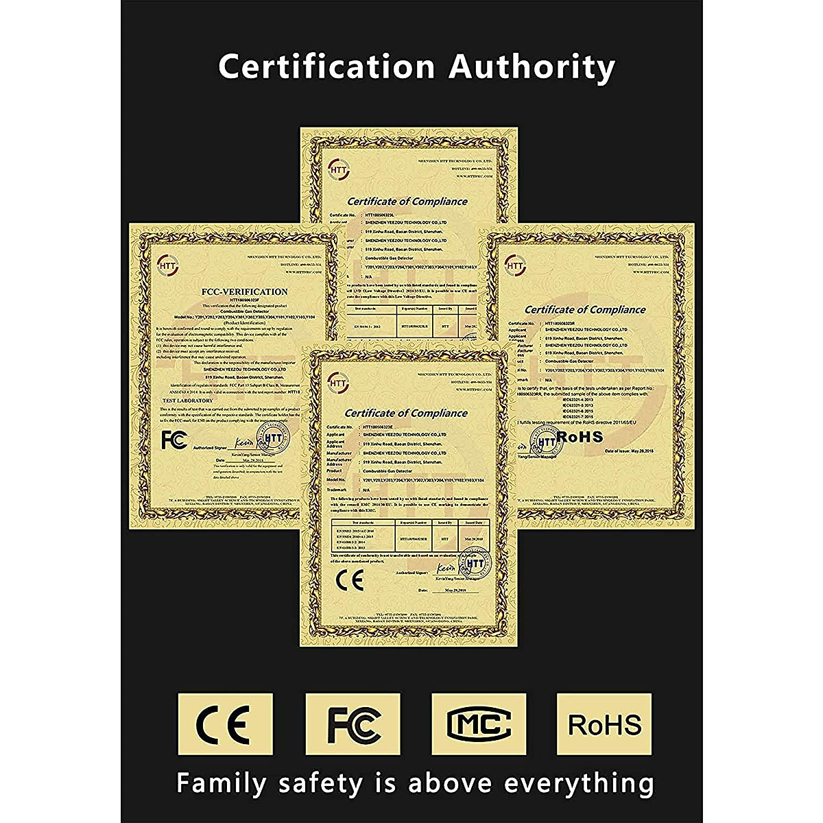 TECHAMOR Natural Gas Detector, Y201 Pro Portable Gas Leak Sniffer, Locating The Source of Propane, Methane, Butane, Natural Gas, LPG and Combustible Gas Leak for Home & RV (Y201)