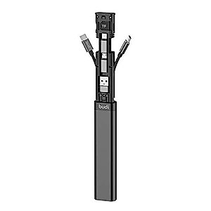 Budi 9-in-1 Essential Travel Charging & Data Sync Cable Stick - Black