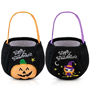 Mr. Pen- Mini Halloween Candy Bucket, 2 Pack, Halloween Bucket, Halloween Trick or Treat Bucket, Halloween Trick or Treat Bags, Halloween Bags for Trick or Treat, Halloween Buckets for Trick or Treat