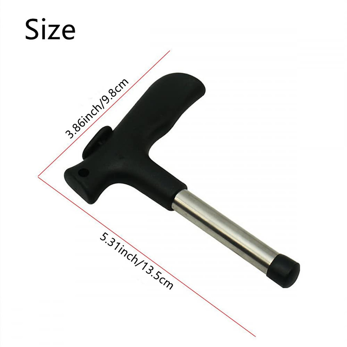 2 Pcs Coconut Opening Tool,Stainless Steel Punch Tap Knife Opener for Fresh Coconut Water,Easy & Convenient Straw Hole Maker Black