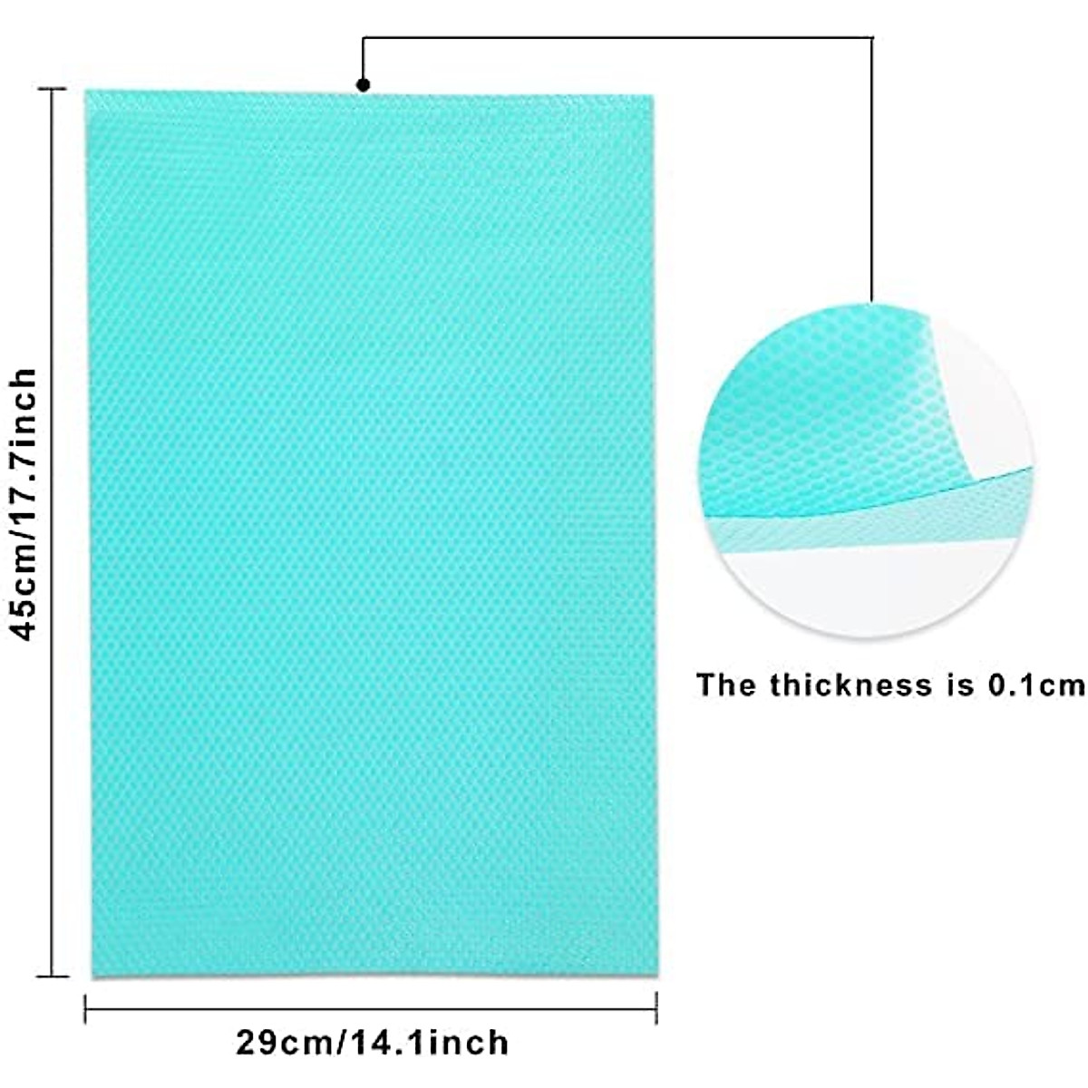 8 PCS Refrigerator Liners,HAUSPROFI EVA Refrigerator Mats for Shelves,Washable Can Be Cut Fridge Shelf Liner,Waterproof Fridge Pads Mat Drawer Table Placemats