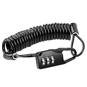 Portable Bike Motorcycle Helmet Anti-Theft 4 Digit Combination Password Padlock,Perfect Bike Accessories,Perfect Bike Accessories Black