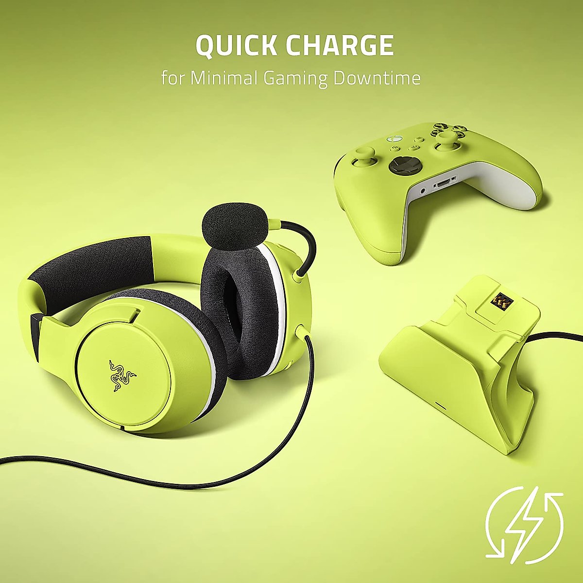 Razer Universal Quick Charging Stand for Xbox Series X|S: Magnetic Secure Charging - Perfectly Matches Xbox Wireless Controllers - USB Powered - Robot White (Controller Sold Separately)
