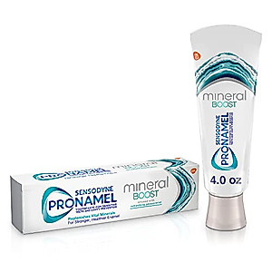 Sensodyne Pronamel Mineral Boost Enamel Toothpaste for Sensitive Teeth, to Replenish Minerals and Strengthen Enamel, Peppermint - 4 Ounces