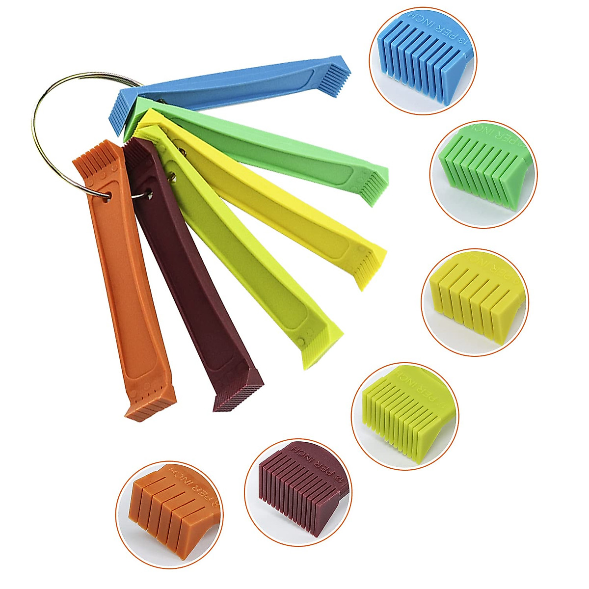 Cenipar 2PCS Air Conditioner Condenser Fin Comb Set Include FCR6 Fin Comb and Metal Radiator Fin Comb Compatible with Air Conditioner HVAC Fin Comb Straightener