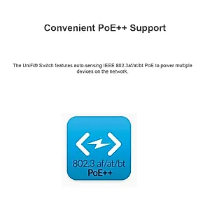 Ubiquiti Networks UniFi Switch 6 XG PoE, 10G 6-Port Switch with 802.3bt PoE++ (US-XG-6POE)