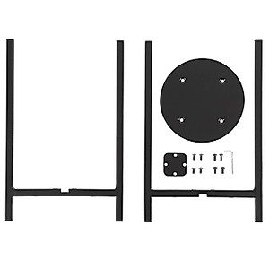 Sunnyglade Plant Stand Metal Potted Plant Holder Sturdy, Galvanized Steel Pot Stand with Stylish Mid-Century Design, Medium for Indoor, Outdoor House, Garden & Patio (15" High)