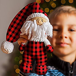 80 Pieces Plaid Fabric Buffalo Checks Plaid Christmas Fabric Plaid Fabric Squares Checkered Gingham Buffalo Check, 6 x 6 Inch for Sewing DIY Craft Home Festival Holiday Decoration (Red-Black)