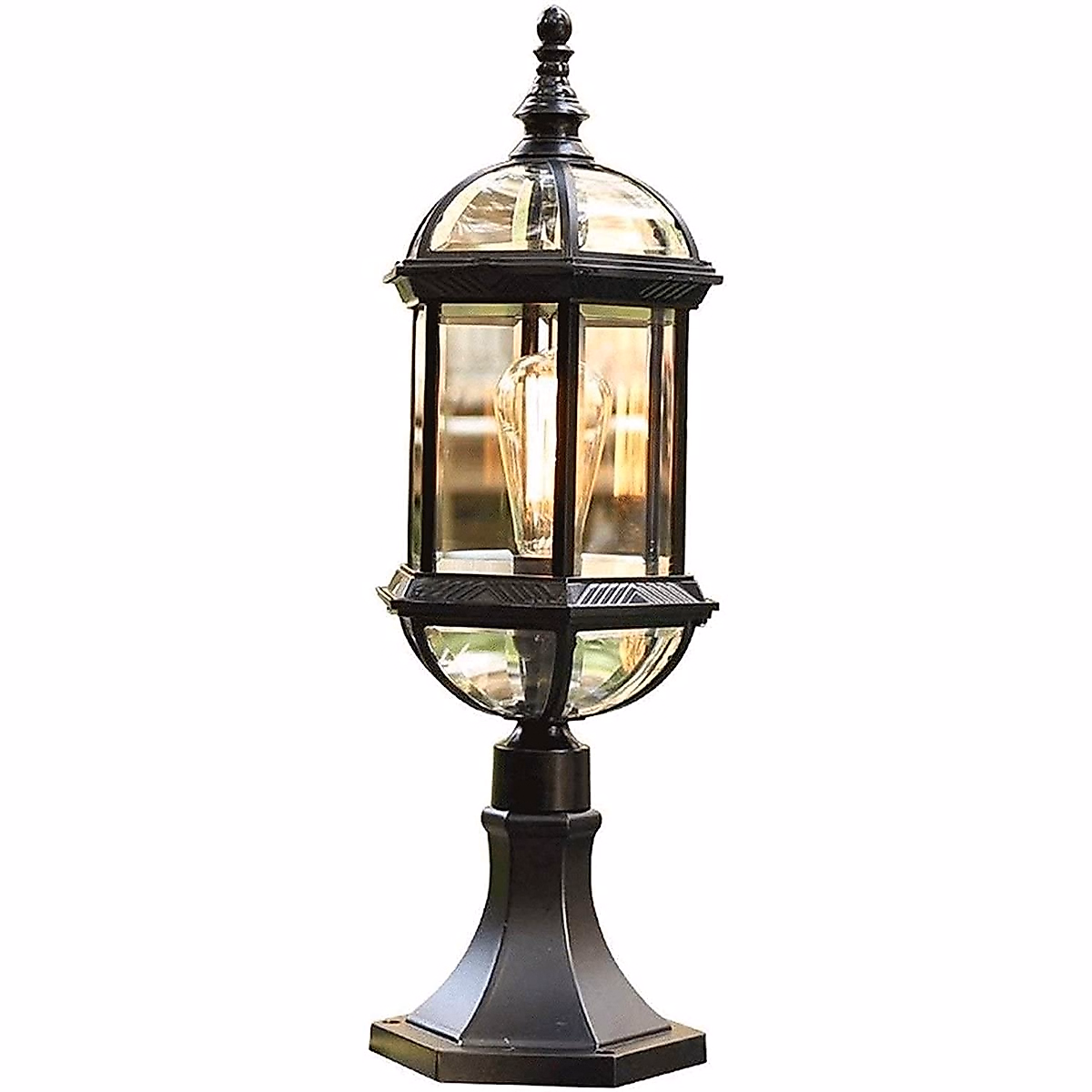 Outdoor Post Light Exterior Pillar Light Column Headlight - with Fitter Base Outdoor Waterproof Lamp Villa Door Garden Hotel Park Lawn Pedestal Light for Outdoor Garden Post Pole Mount