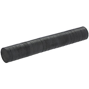 RAM-PRO 100-Piece Powerful Magnetic Full Round Ferrite Solid Magnet Discs (3/4" x 1/4") – Universal Use on Frigidaire’s, Bulletin Boards & Arts-Crafts Projects, Etc.