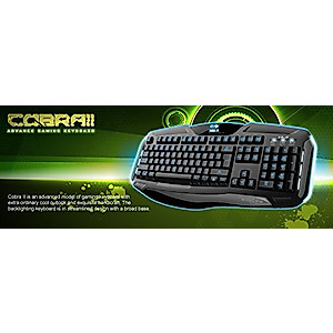E-Blue Cobra Reinforcement-R Backlit Gaming Keyboard (EKM705BKUS-IU)