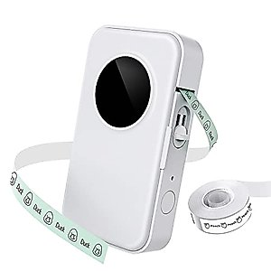 Phomemo Label Maker Machine with Tape, D35 Wireless Bluetooth Labels Maker Portable Mini Label Printer, Easy to Use with Smartphone Small Sticker Labeler Multiple Templates for Home Office organizing