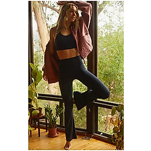 MOREFEEL Women's Black Flare Yoga Pants for Women, High Waisted Buttery Soft Bootcut Leggings