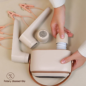 XBLTCM Mini Electric Clothes Drying Rack,Low Noise Clothes Dryer,Portable Dry Machine, Fast Dryer,for Clothes Shoes (Color : Pink)