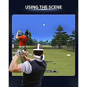 Amavasion VR Golf Club Handle Accessories Compatible with Meta/Oculus Quest 2 Enhance Immersive VR Game Experience (White/red)