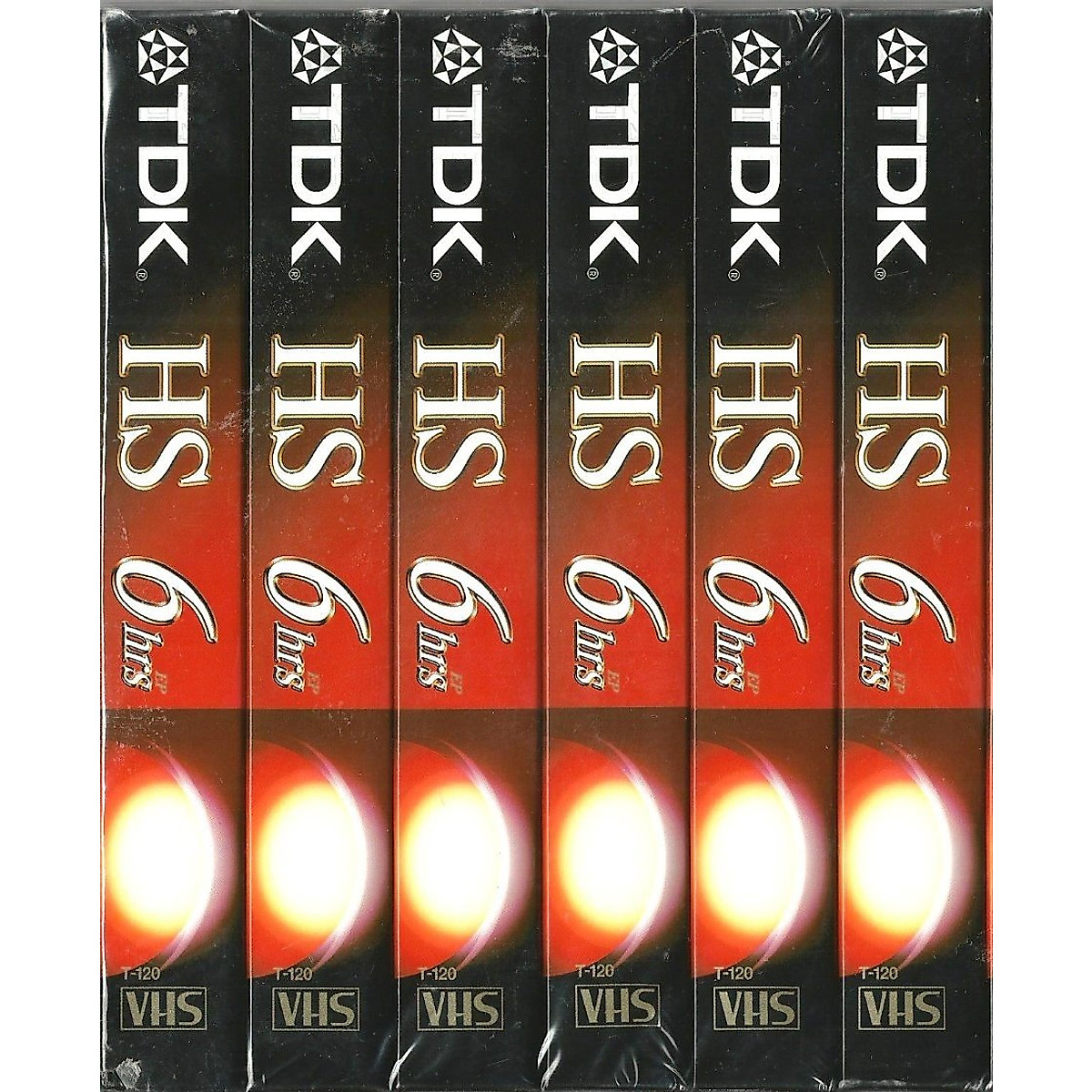 TDK T-120HS Premium Quality VHS Cassettes 6 pack
