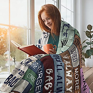 UHANKRU Daughter Gifts for Daughter from Dad, Daughter Blanket from Dad, Graduation Birthday Gifts for Daughter, Father Daughter Gifts, to My Daughter Blanket Throw 60"x50"