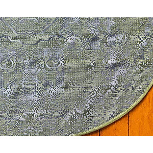 Unique Loom Bromley Collection Area Rug - Wells (3' Round, Green/ Ivory)