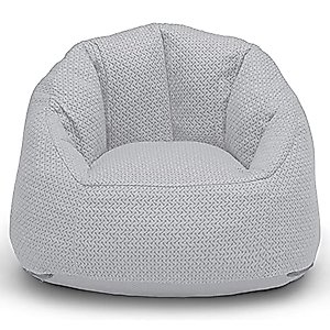 Delta Children Serta I Comfort Cozeee Fluffy Chair, Kid Size, Grey