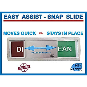 2020 Dish nanny (EASY ASSIST SNAP SLIDE) silver with red and green