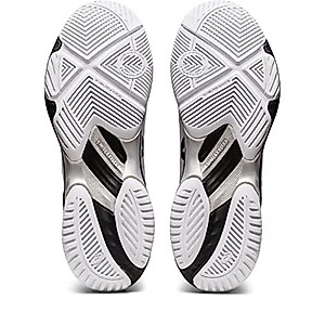 ASICS Men's Netburner Ballistic FlyteFoam Mid Top 3 Volleyball Shoes, 9, White/Black