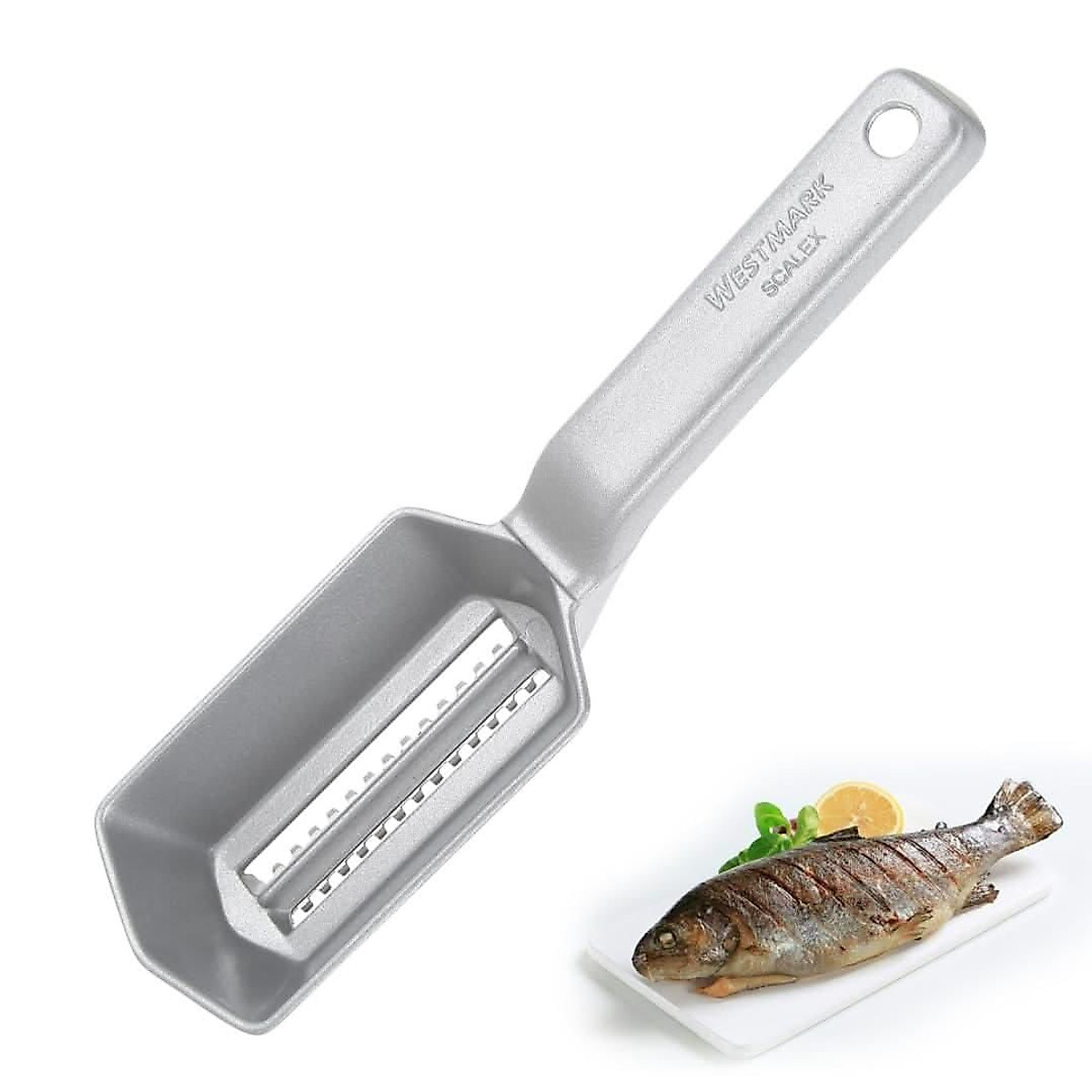 Westmark Fish Scaler, 8.3 x 2.1 x 2.3 inches, Stainless Steel