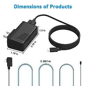 PK Power AC Adapter for Netgear Nighthawk M1 MR1100 4GX Gigabit LTE Mobile WiFi Router Power Supply Cord Charger