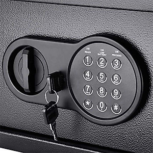Barska Digital Keypad Home & Office Steel Security Safe Lock Box with Deadbolts - 1.2 Cu Ft Standard