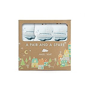 Angel Dear - Blue Hippo, Pair and A Spare Blankie Set