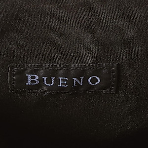 Bueno of California Smooth Faux Leather Shoulder, Black