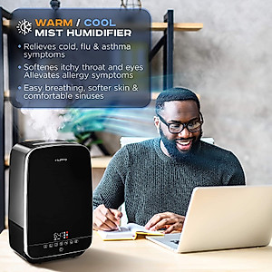 LED Humidifiers for Home Large Room Bedroom 1.45 Gal