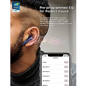 1MORE ComfoBuds Pro Noise Cancelling Earbuds, ANC True Wireless Earbuds Bluetooth 5.0, Multi Modes, Personalized EQ, 6 Mics, 28H Playtime, Fast Charge, in Ear Bluetooth Headphones, Blue